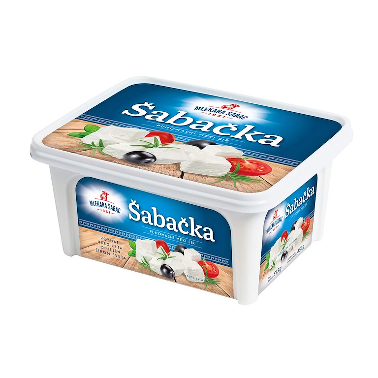 Šabačka 450 g beli meki sir