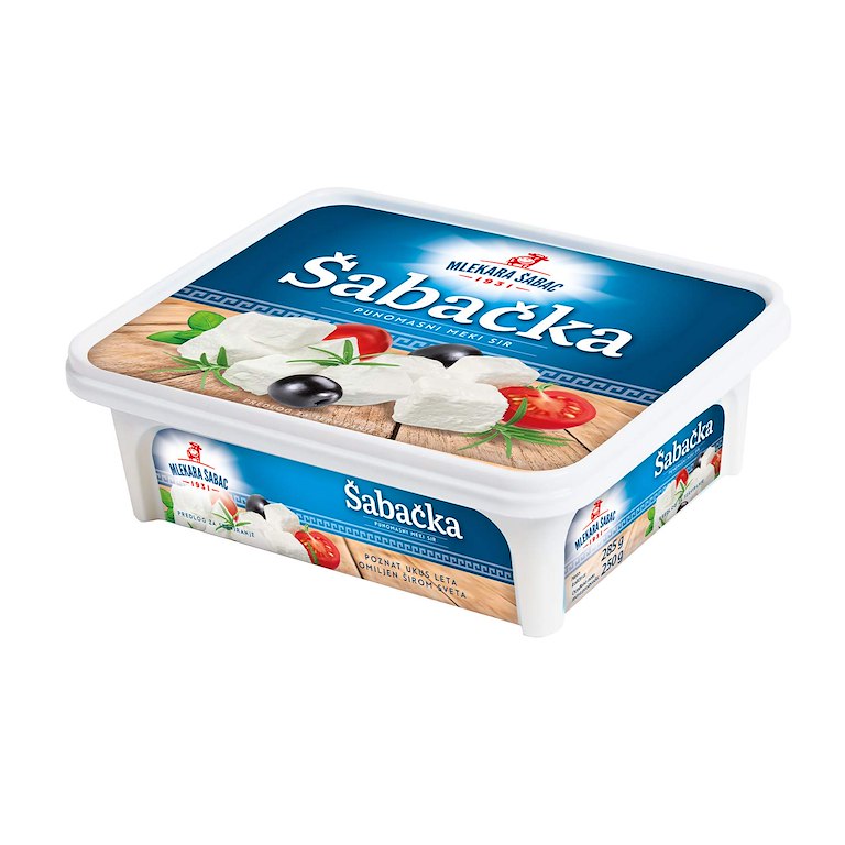 Šabačka 250g beli meki sir