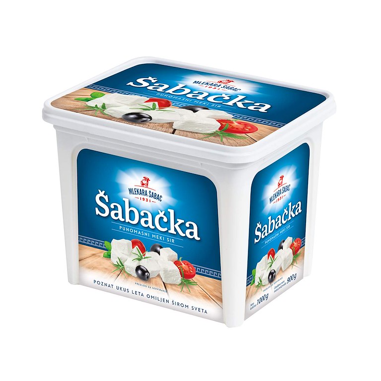 Šabačka 900g beli meki sir