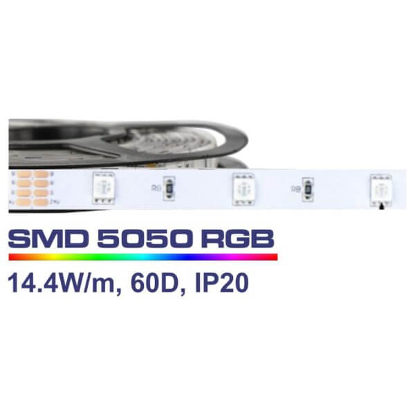 LED traka 14.4W SMD5050/60LED/RGB/IP20