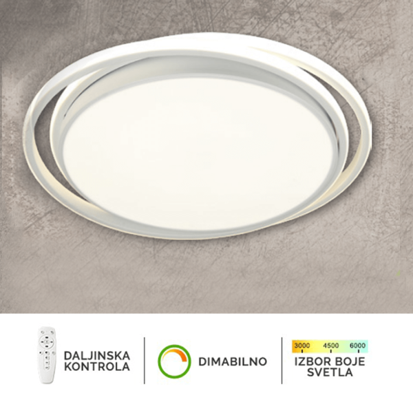 Dimabilna LED plafonjera 2821 bela