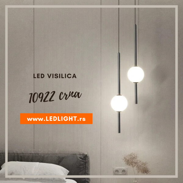 LED visilica 10922 crna