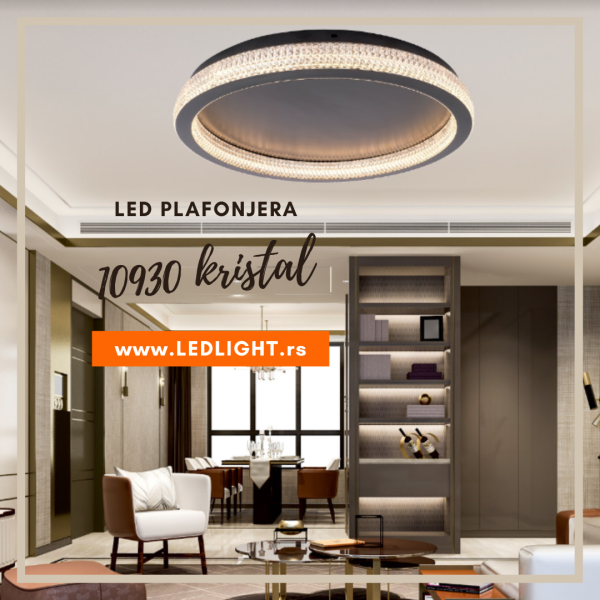 LED plafonjera 10930 kristal