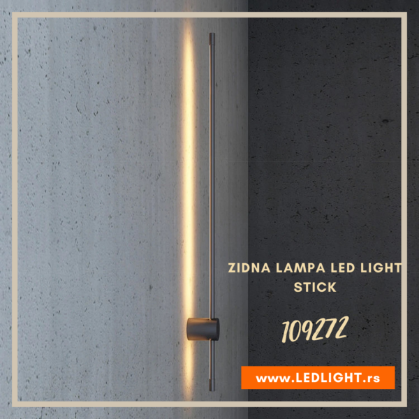 Zidna lampa LED Light Stick 109272 crna
