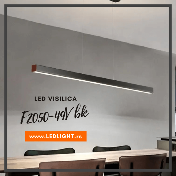 LED visilica F2050-49V 49W 4000K bk