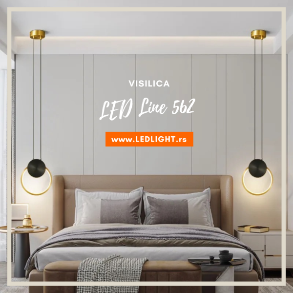 Visilica LED Line 562 brass 12W 3000K