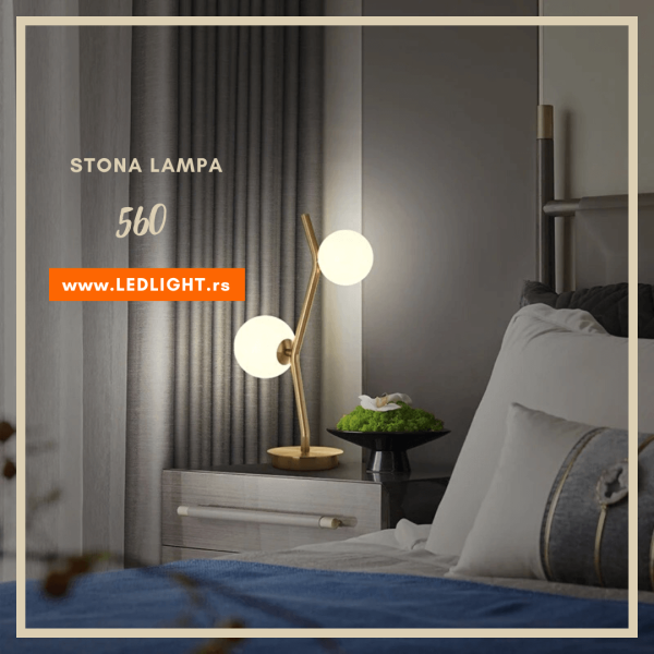 Stona lampa 560 brass