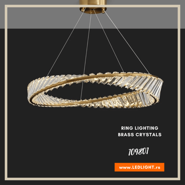 Ring Lighting 109801 Brass Crystals