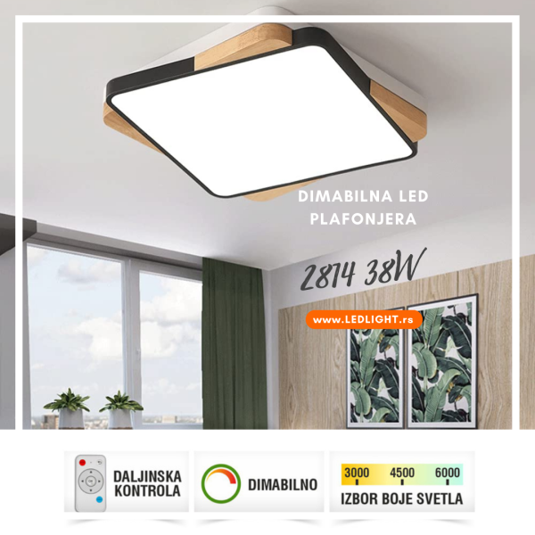 Dimabilna LED plafonjera 2814 38W