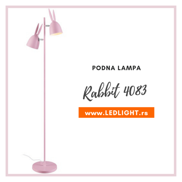 Podna lampa Rabbit 4083 roze