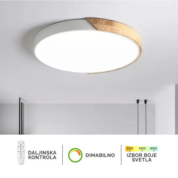 Dimabilna LED plafonjera 2821 bela 16W