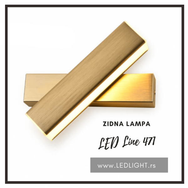 Zidna lampa LED Line 471 Brass