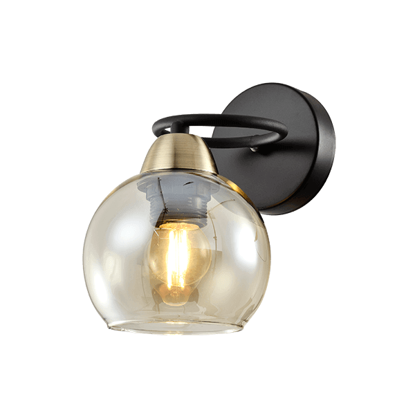 Zidna lampa Jay black/bronze