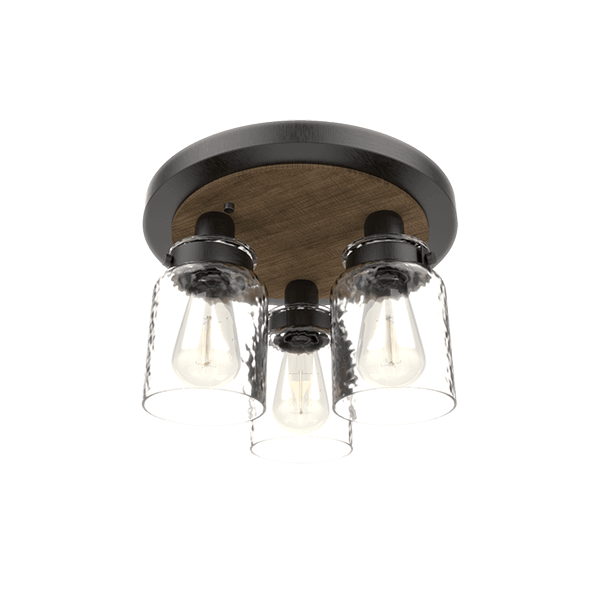 Zidna lampa Bianca 3 Black/wood