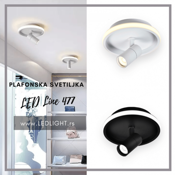 Plafonska svetiljka LED 477 Line White