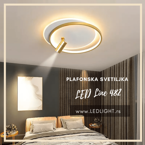 Plafonska svetiljka LED Line 482 brass