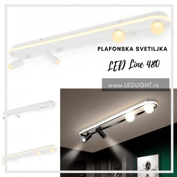 Plafonska svetiljka LED Line 480 white