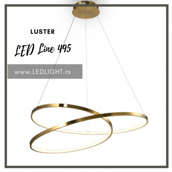 Luster LED Line 495 brass