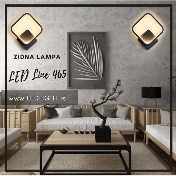 Zidna lampa LED Line 465 black