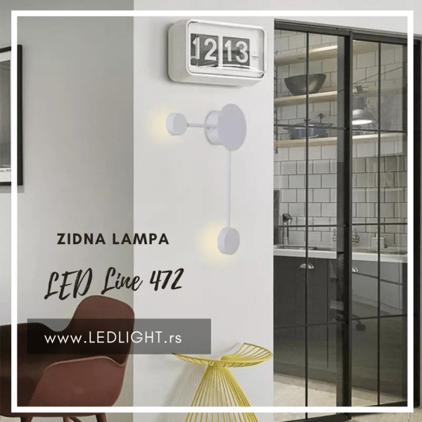 Zidna lampa LED Line 472 White