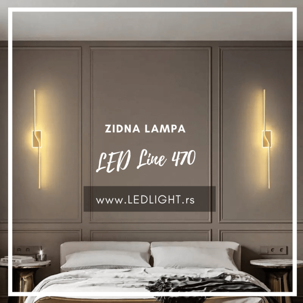 Zidna lampa LED Line 470 White