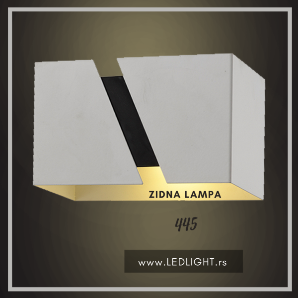 Zidna lampa 445 bela