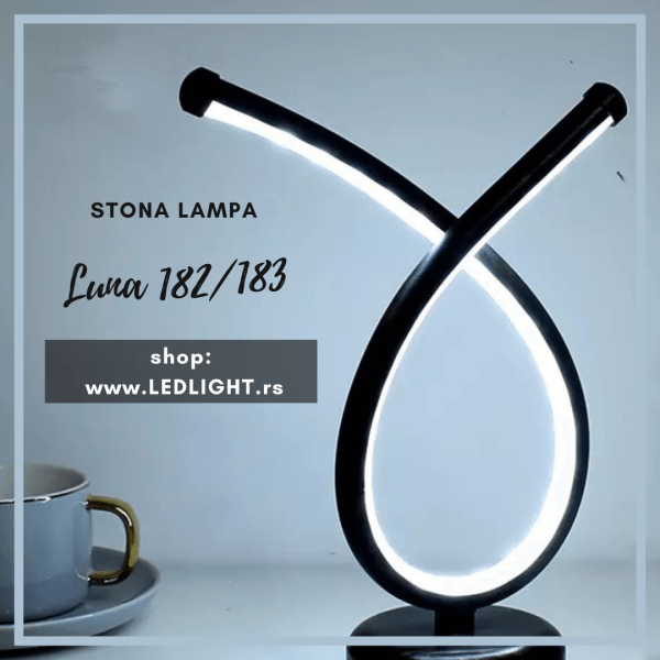 Stona lampa Luna 183 Bela