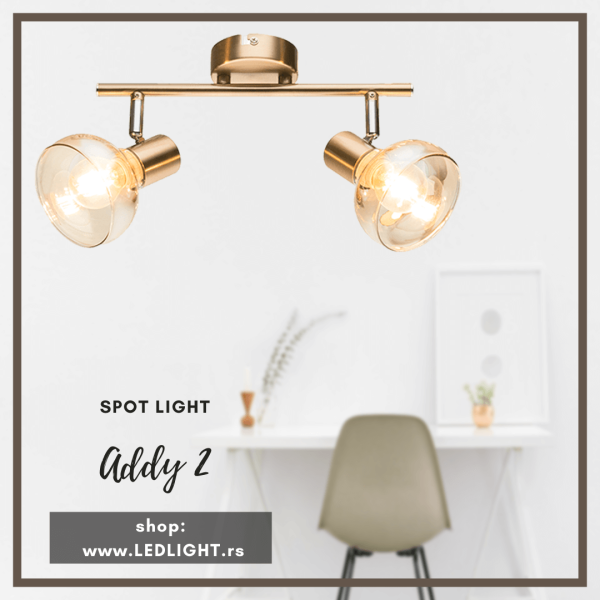 ADDY SPOT 2XE14 230V GOLD