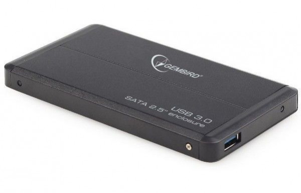 Gembird EE2-U3S-2 Eksterni HDD rack za 2.5' hard diskove SATA disk na USB 3.0/2.0/1.1 CRNI