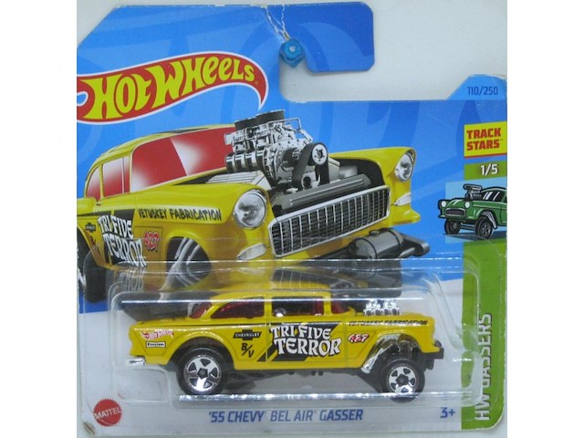 hot wheels chevrolet bel air `55 gasser