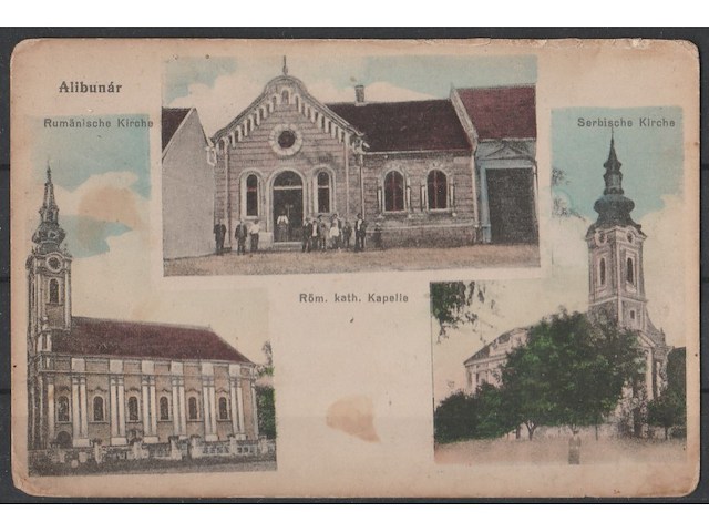 Alibunar - Srpska,Rumunska,Kat.crkva  1919