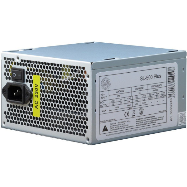 interTech PSU SL-500W(K) ATX Bulk