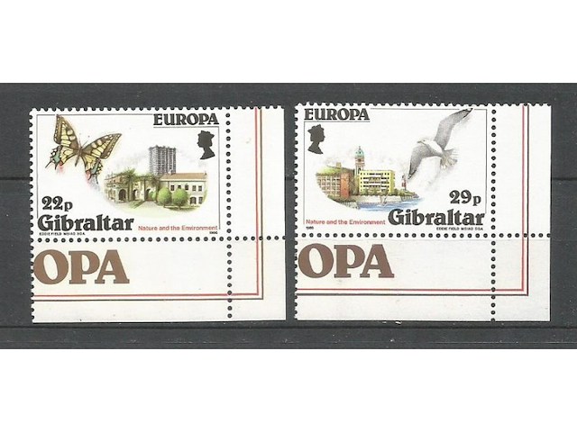 Gibraltar 1986. EVROPA CEPT cista serija