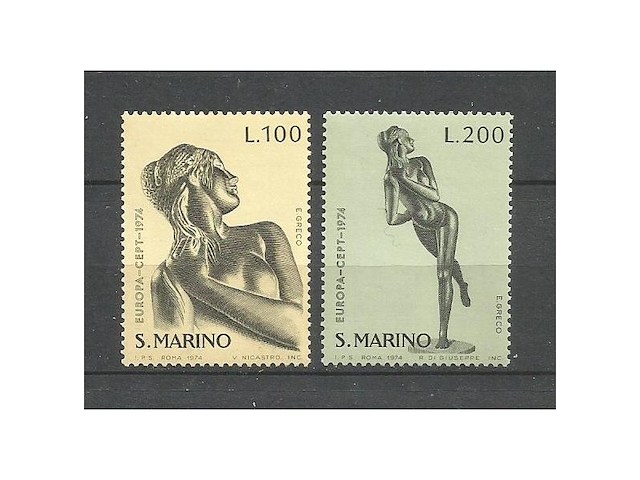 San Marino 1974. EVROPA CEPT cista serija