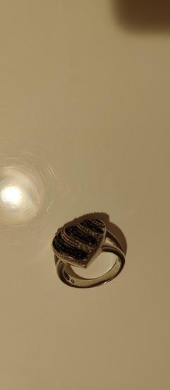 Prsten 925 crni cirkoni