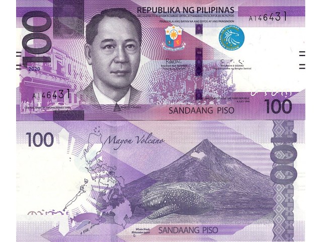 PHILIPPINAS Filipini 100 Peso 2020 UNC, P-225