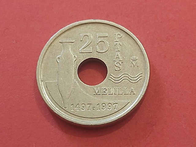 Španija  - 25 pesetas 1997 god Melilla