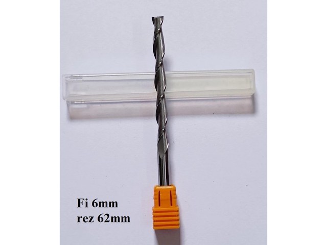 Ravno glodalo 6mm - dvopero karbidno glodalo 62mm rezni