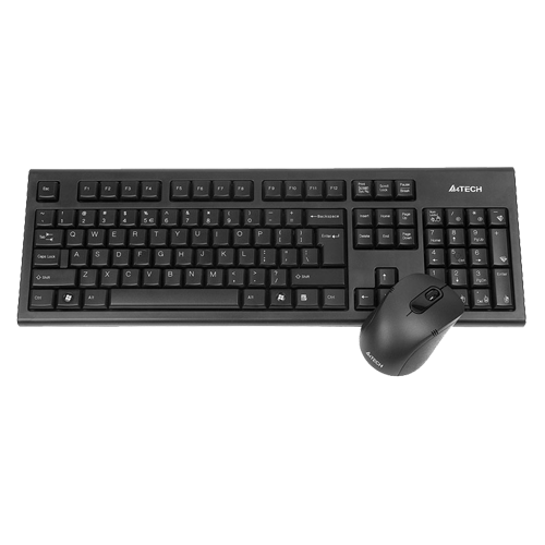 A4 TECH Bežična tastatura i miš 7100N US (Crna)
