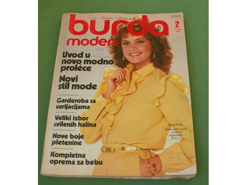 Burda, februar 1982.