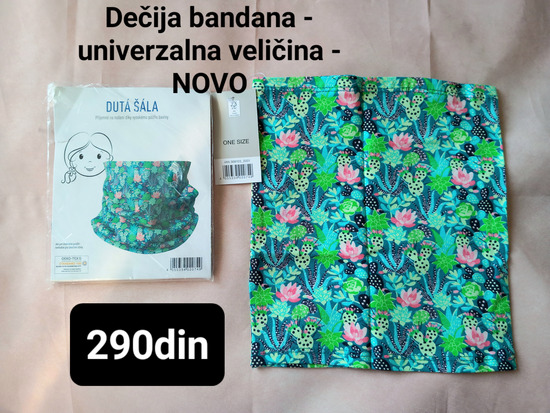 Dečija bandana ski cvetna univerzalna - NOVO