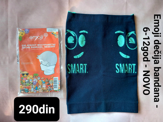 Emoji dečija bandana ski 6-12god - NOVO