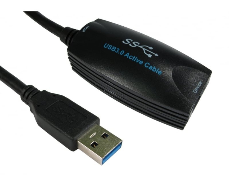 E-GREEN Kabl sa pojačivačem 3.0 USB A (M) - USB A (F) 5m crniID EK000578787
