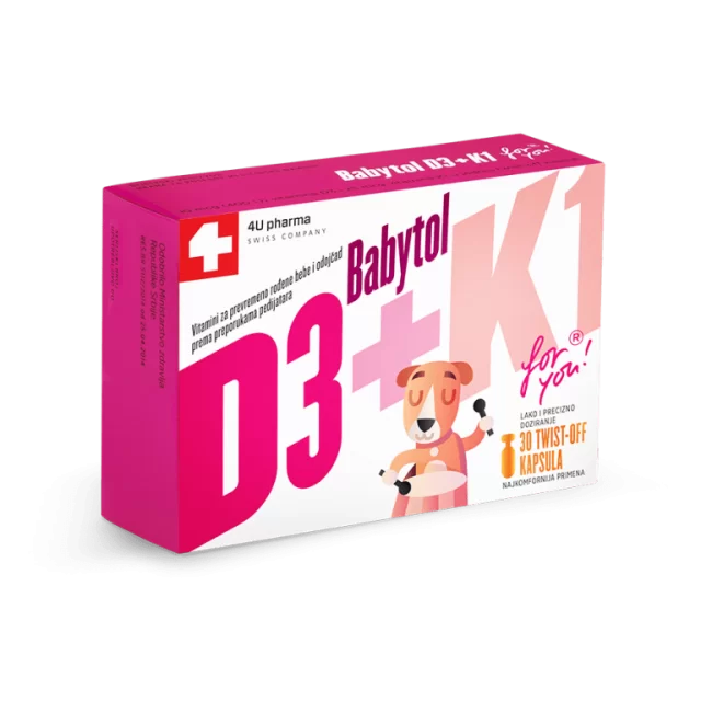 Babytol D3 + K1 30 kapsula