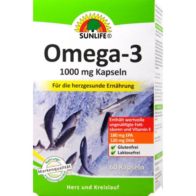 Sunlife Omega-3 kapsule 60x1000mg