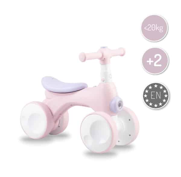 MoMi baby balans bicikl Tobis – roze, 7779