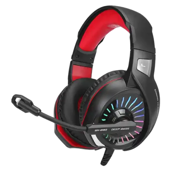 Slušalice sa mikrofonom XTRIKE GH890 crnocrvene sa pozadinskim osvetljenjem