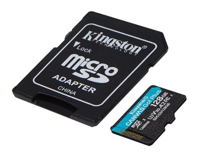 Micro SD card 128GB Kingstod+SD adapter