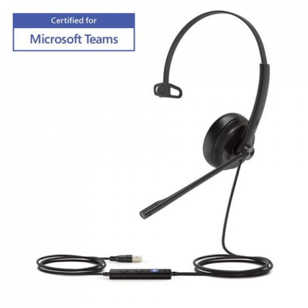 YEALINK Headset Wired UH38 Mono Teams - WO BAT