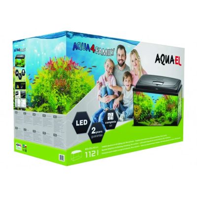 Aquael Akvarijum Set Aqua4family 80/P D&N Crni 112L / 80x35x40cm